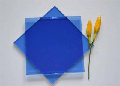 China Tempered Tinted Float Glass 4mm to 10mm Dark Blue for Building and Furniture for sale
