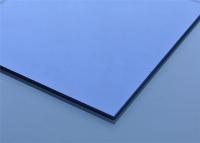 China Blue Reflective Float Glass Curved / Flat Solar Control Glass For Article Decorations for sale
