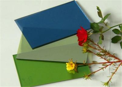 China Dark Blue Heat Reflective Glass 4mm to 12mm Abrasion Resistant Toughened Float Glass for sale
