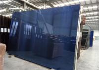China Dark Blue Reflective Float Glass 5mm 3300x2140mm for Building Construction for sale