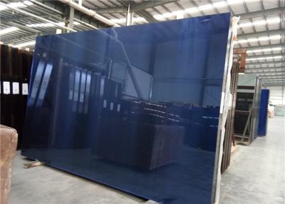 China Dark Blue Reflective Float Glass 5mm 3300x2140mm for Building Construction for sale