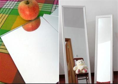 China Double Coated Aluminum Mirror Glass Sheets 2mm to 6mm Thickness Custom Sizes for sale