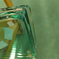 China High Strength Tempered Safety Glass 3-19mm Thickness Polished Smooth Round Corners for sale