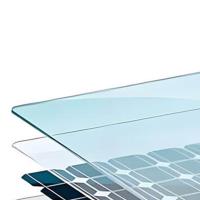 China ow-Iron Solar Tempered Glass 3.2mm Ultra Clear High Transmittance AR Coated PV Module Front Glass for sale