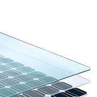 China Ultra Clear Low-Iron Solar Tempered Glass 2.0/2.5/3.2mm High Transmittance >=91.5% Uncoated/>=93.5% AR Coated Silk-Screen Drillable Arc Edge Chamfer Export Pack & Container Secured for sale
