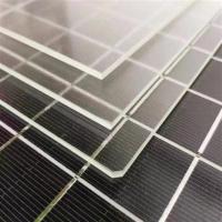 China Low Iron Solar Glass tempered glass with superior light transmittance and packaging prepared for secure container loading for sale