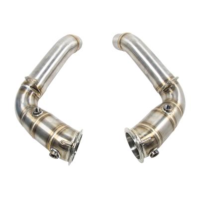 China Car Catless Exhaust Downpipe For 2011-2017 BMW F10 M5 2012-2018 F12 F13 F06 M6 S63 4.4T V8 for sale