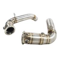 China Car Catless Exhaust Downpipe For 2011-2017 BMW F10 M5 2012-2018 F12 F13 F06 M6 S63 4.4T V8 for sale