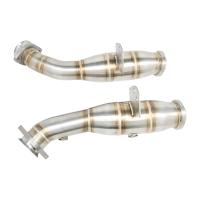 China Aftermarket Catless Exhaust Downpipe For Mercedes Benz C400 C450 C43 AMG X253 GLC43 W212 E43 E400 M276 3.0T for sale