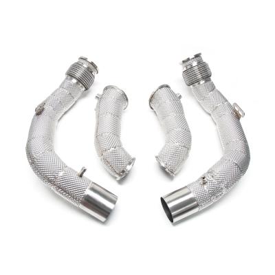China Exhaust Ams Downpipes F10 M5 For 2018-2023 BMW F90 M5 F91 F92 F93 4.4T V8 Turbo for sale