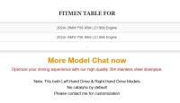 China Universal Exhaust Catless BMW X5M Downpipe For 2024+ F95 F96 X6M 1.5mm for sale