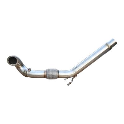 China 3.5 Inch 304SS Stainless Steel Exhaust Downpipe For VW Golf GTI MK7 MK7.5 2.0T EA888 for sale