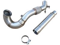 China 3.5 Inch 304SS Stainless Steel Exhaust Downpipe For VW Golf GTI MK7 MK7.5 2.0T EA888 for sale