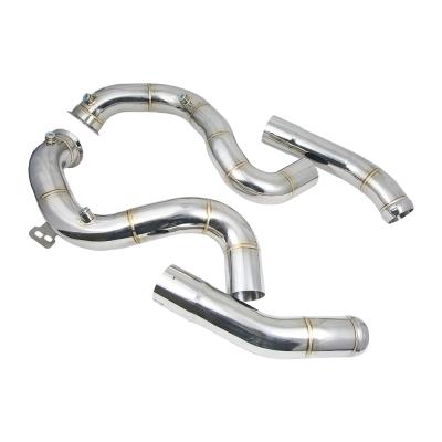 China Mercedes Benz AMG W205 C63 C63S M177 Catless Exhaust Downpipe 2015-2023 4.0TT V8 for sale