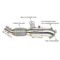 China 4.5 Inch Car Exhaust Downpipe For BMW B58 3.0T M240i 340i 440i 540i 740i 840i for sale