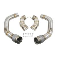 China 304 Stainless Steel Catless Racing Downpipe For BMW F90 M5 F91 F92 F93 M8 4.4T V8 for sale
