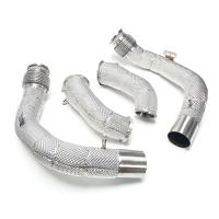 China Aftermarket Exhaust Downpipe For 2018-2023 BMW F90 M5 F91 F92 F93 M8 S63 4.4T V8 for sale