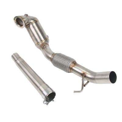 China 4 Inch Casted Exhaust Downpipe For 2015-2021 VW Golf MK7 MK7.5 GTI Audi A3 8V EA211 1.4T for sale