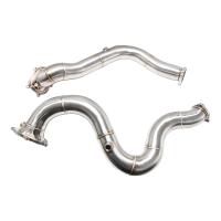 China Audi Aftermarket Downpipe Catless For 2012-2018 C7 C7.5 S6 S7 RS6 RS7 EA825 4.0T V8 for sale