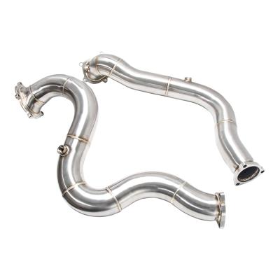 China Audi Aftermarket Downpipe Catless For 2012-2018 C7 C7.5 S6 S7 RS6 RS7 EA825 4.0T V8 for sale