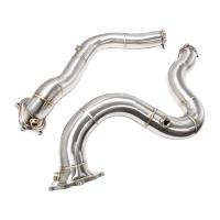 China Audi Aftermarket Downpipe Catless For 2012-2018 C7 C7.5 S6 S7 RS6 RS7 EA825 4.0T V8 for sale