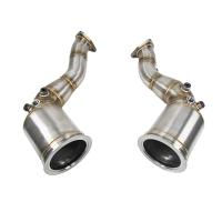 China Audi C8 RS6 RS7 EA825 Axle Back Exhaust System Muffler Catless Downpipe 4.0T V8 Mild Hybrid for sale