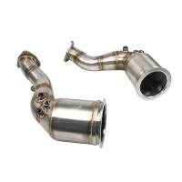 China Audi C8 RS6 RS7 EA825 Axle Back Exhaust System Muffler Catless Downpipe 4.0T V8 Mild Hybrid for sale