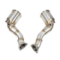 China Audi C8 RS6 RS7 EA825 Axle Back Exhaust System Muffler Catless Downpipe 4.0T V8 Mild Hybrid for sale