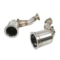China Audi C8 RS6 RS7 EA825 Axle Back Exhaust System Muffler Catless Downpipe 4.0T V8 Mild Hybrid for sale
