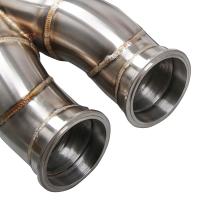 China Resonated Aftermarket Cat Back Exhaust Straight MidPipe For 2014-2020 BMW F80 M3 F82 F83 M4 S55 3.0T for sale