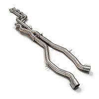 China Resonated Aftermarket Cat Back Exhaust Straight MidPipe For 2014-2020 BMW F80 M3 F82 F83 M4 S55 3.0T for sale