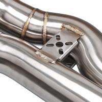 China Resonated Aftermarket Cat Back Exhaust Straight MidPipe For 2014-2020 BMW F80 M3 F82 F83 M4 S55 3.0T for sale