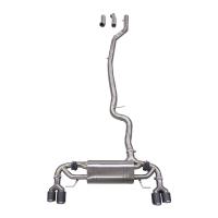 China Black Valved Sport Exhaust Cat Back Muffler System For 2019+ BMW G20 330i B48 2.0T for sale