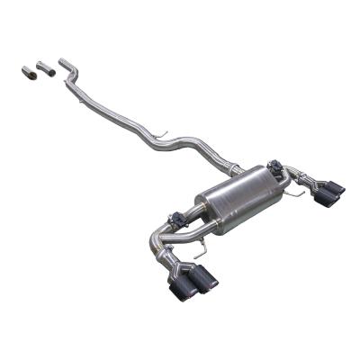 China Black Valved Sport Exhaust Cat Back Muffler System For 2019+ BMW G20 330i B48 2.0T for sale