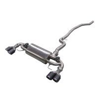 China Black Valved Sport Exhaust Cat Back Muffler System For 2019+ BMW G20 330i B48 2.0T for sale