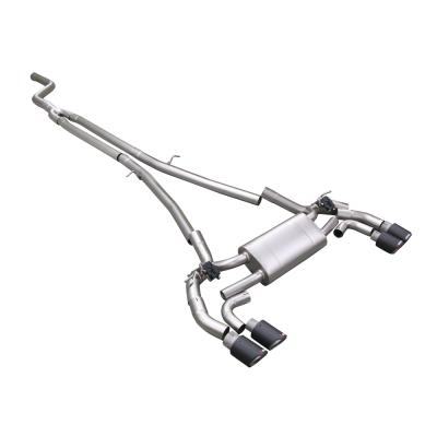China Black Stainless Steel Cat Back Exhaust System For 2017-2024 BMW G30 G31 530i 540i B58 3.0T for sale