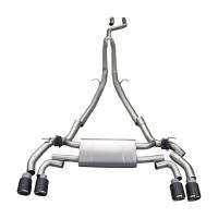 China Black Stainless Steel Cat Back Exhaust System For 2017-2024 BMW G30 G31 530i 540i B58 3.0T for sale