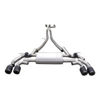 China Black Stainless Steel Cat Back Exhaust System For 2017-2024 BMW G30 G31 530i 540i B58 3.0T for sale