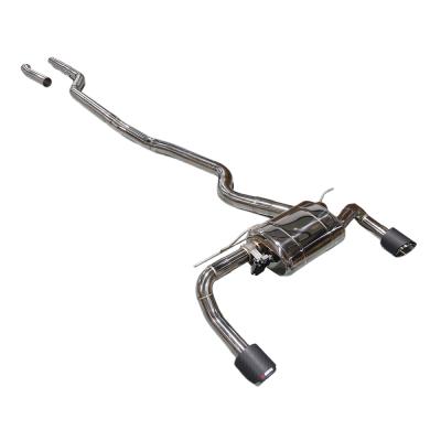 China Valved Sport Cat Back Exhaust Mufflers For 2012-2015 BMW F30 F31 320i 328i N20 2.0T for sale