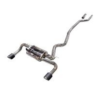 China Valved Sport Cat Back Exhaust Mufflers For 2012-2015 BMW F30 F31 320i 328i N20 2.0T for sale