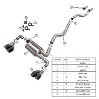 China BMW F30 F31 320i 328i N20 N26 2.0T Cat Back Exhaust Pipe System 2012-2015 High Flow for sale