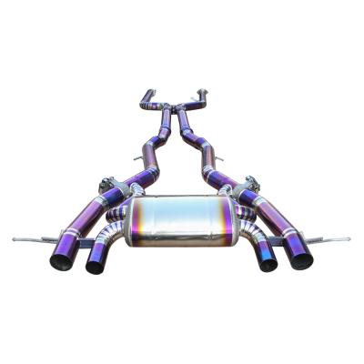 China Titanium Aftermarket Cat Back Exhaust Systems For 2022+ BMW G81 M3 S58 3.0T for sale