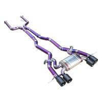 China Titanium Aftermarket Cat Back Exhaust Systems For 2022+ BMW G81 M3 S58 3.0T for sale