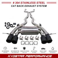 China 76mm Black Valved Cat Backpack Exhaust W/ OPF For BMW M3 G82 G83 M4 for sale
