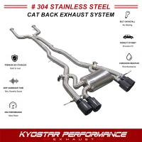 China 76mm Black Valved Cat Backpack Exhaust W/ OPF For BMW M3 G82 G83 M4 for sale
