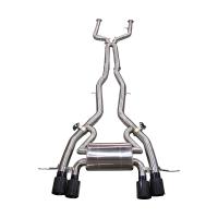 China 76mm Black Valved Cat Backpack Exhaust W/ OPF For BMW M3 G82 G83 M4 for sale