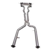China 76mm Black Valved Cat Backpack Exhaust W/ OPF For BMW M3 G82 G83 M4 for sale