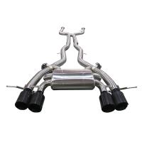 China 76mm Black Valved Cat Backpack Exhaust W/ OPF For BMW M3 G82 G83 M4 for sale