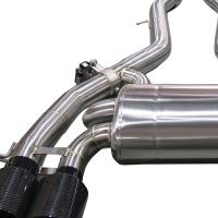China 76mm Black Valved Cat Backpack Exhaust W/ OPF For BMW M3 G82 G83 M4 for sale