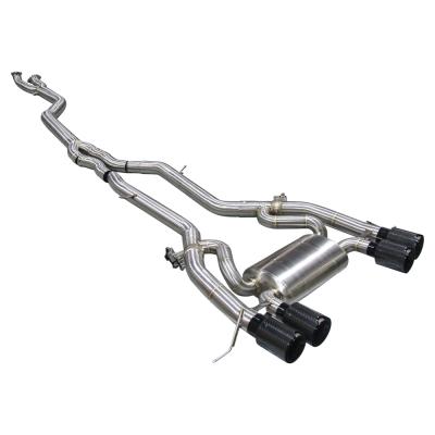 China OEM 2.5 Inch Cat Back Exhaust Systems Black For BMW M3 G82 G83 M4 for sale